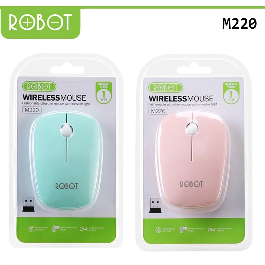 ROBOT M220 2.4G WIRELESS OPTICAL MICE MOUSE CHERRY SCROLL LAPTOP ...