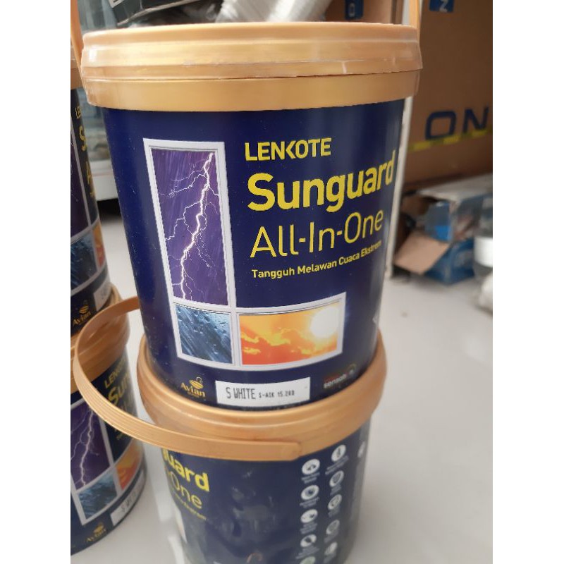 Jual Cat tembok exterior Lenkote Sunguard all in one 2.5 L Aneka warna ...