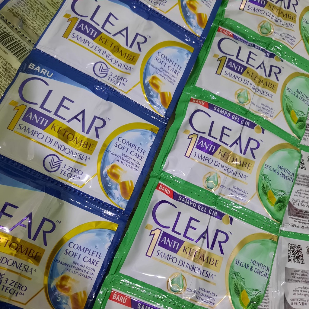 Jual CLEAR SHAMPOO SACHET 9 ML ISI 12 SACHET | Shopee Indonesia