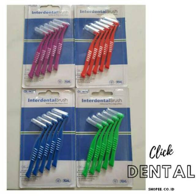 Jual sikat gigi ortho behel interdental brush bengkok | Shopee Indonesia