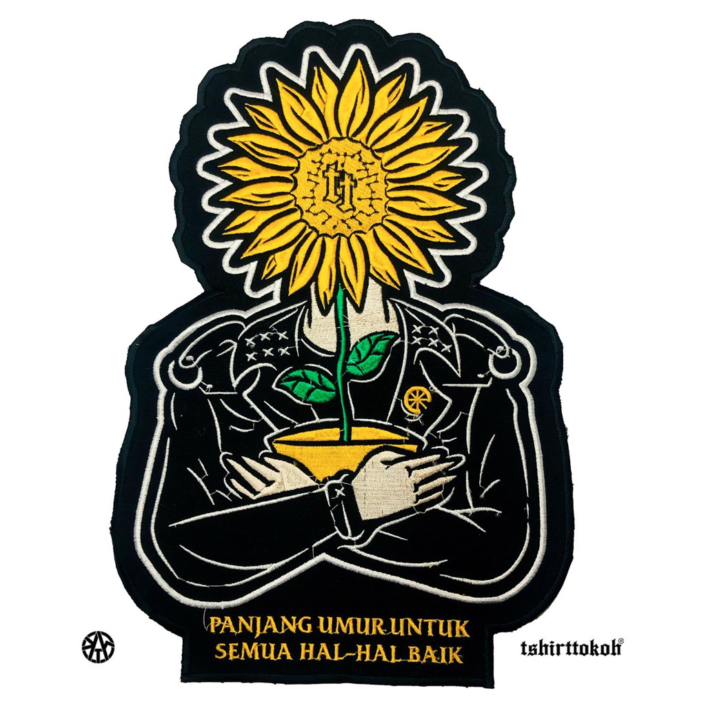 Jual Tshirttokoh - Backpatch Benih - Bunga Matahari | Shopee Indonesia