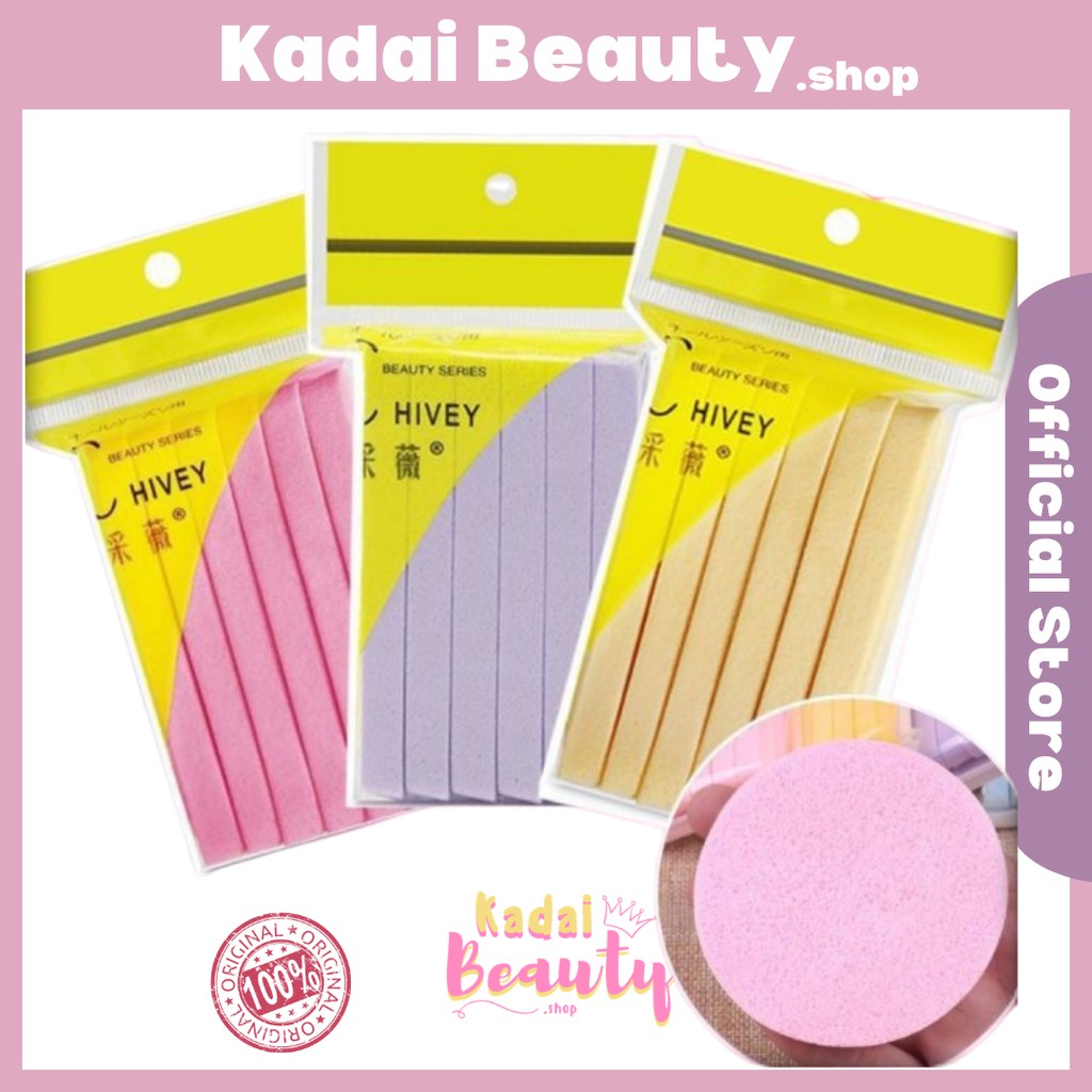 Jual Facial Sponge Stick 12 Batang / Spons Kentang Wajah Hivey Stik ...