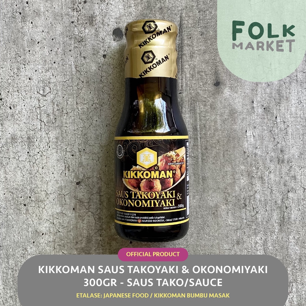 Jual KIKKOMAN Saus Takoyaki & Okonomiyaki 300ml - Saos / Sauce Tako ...