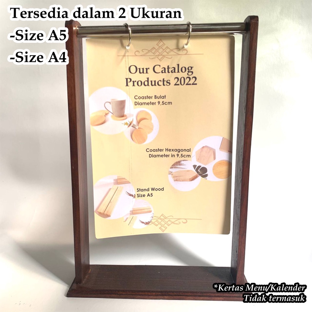 Jual Stand Menu Stainless Ukuran A5 Menu Stand Nomor Meja Stand Display ... Jual Stand Menu Stainless Ukuran A5 Menu Stand Nomor Meja Stand Display ...