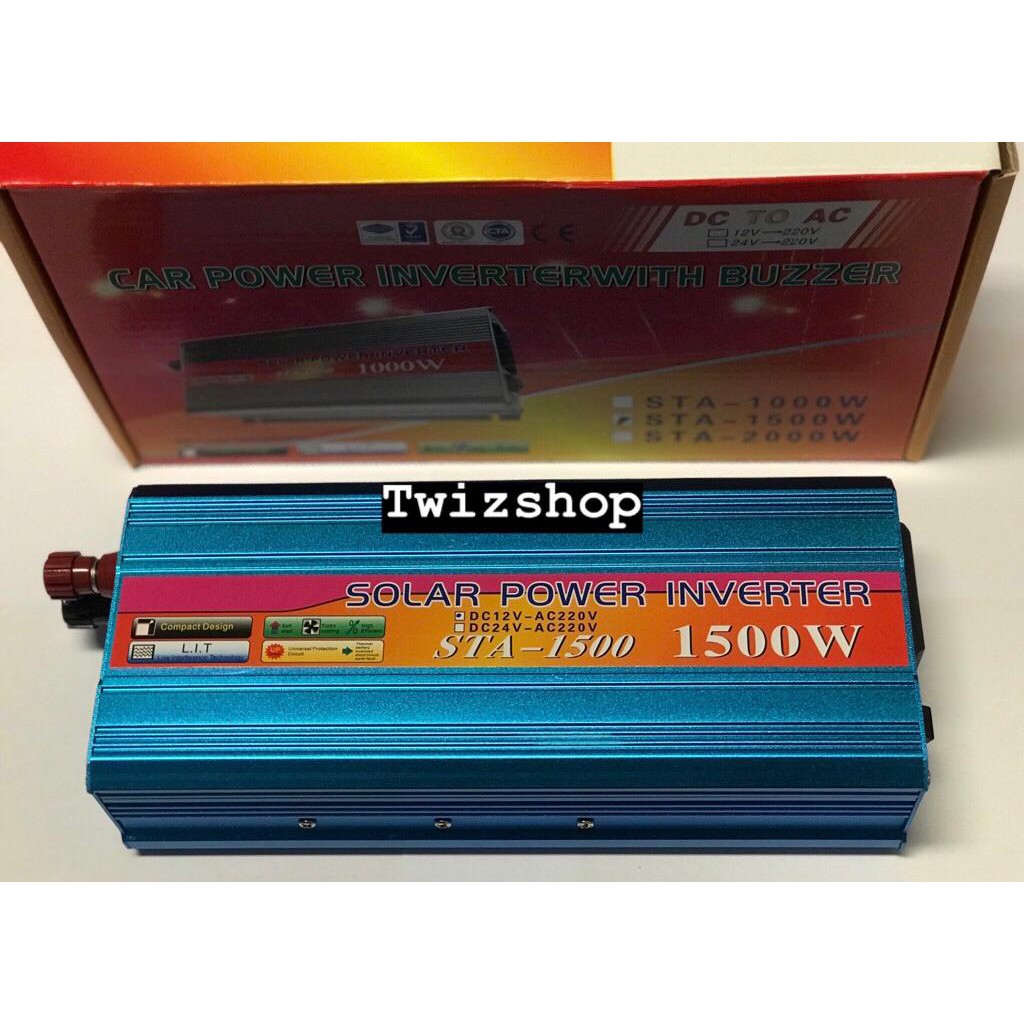 Jual Power Inverter 1500 Watt 1.500W DC to AC Indonesia|Shopee Indonesia
