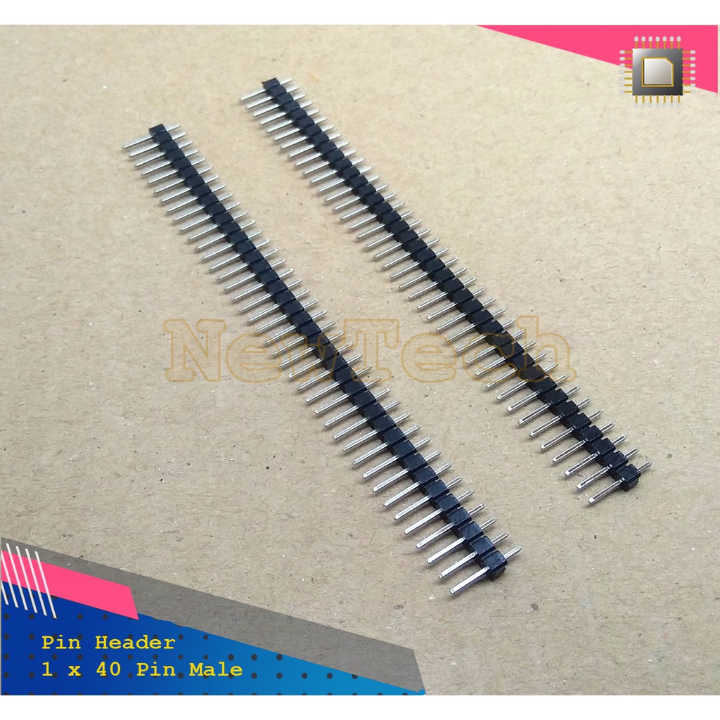 Jual Pin Header Male Strip Single Row 1x40 40pin 40 pin pitch 2.54mm | Shopee Indonesia