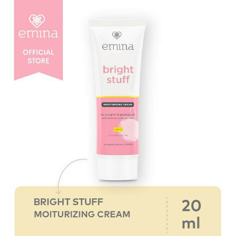 Jual Emina Bright stuff Tone up and Moisturizing Cream 20mL | Shopee ...