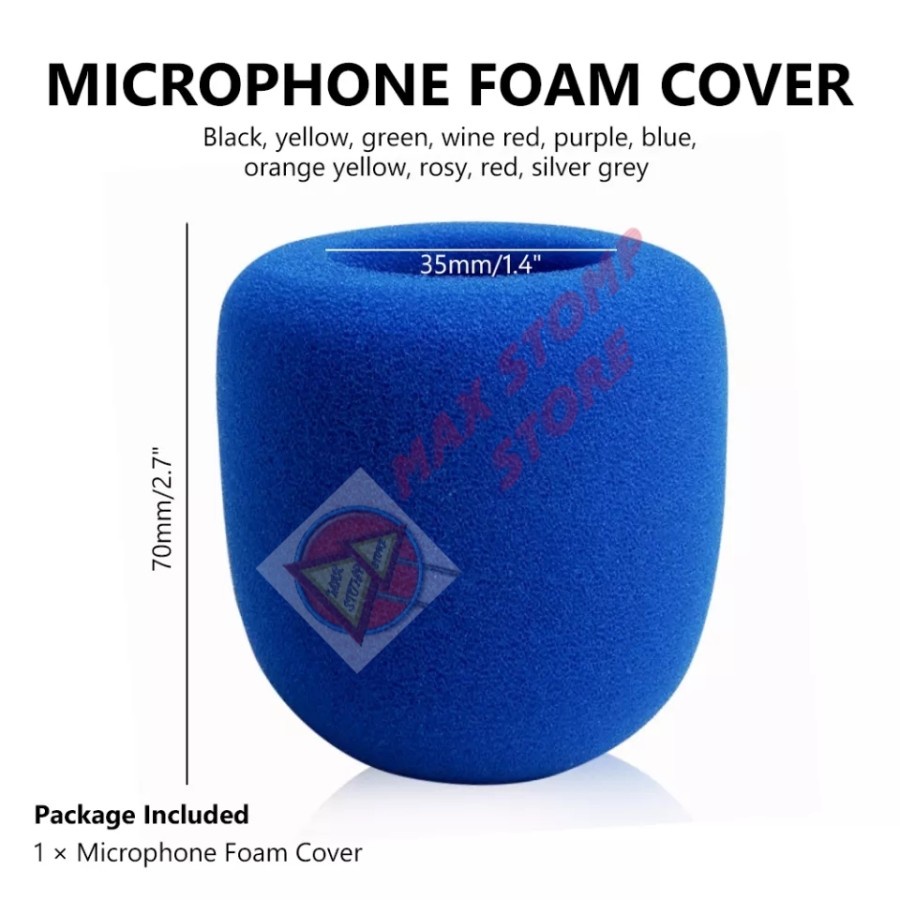 Jual Busa Pelindung Kepala Mic Dinamic Foam Cover Mic Berkualitas Bagus ...