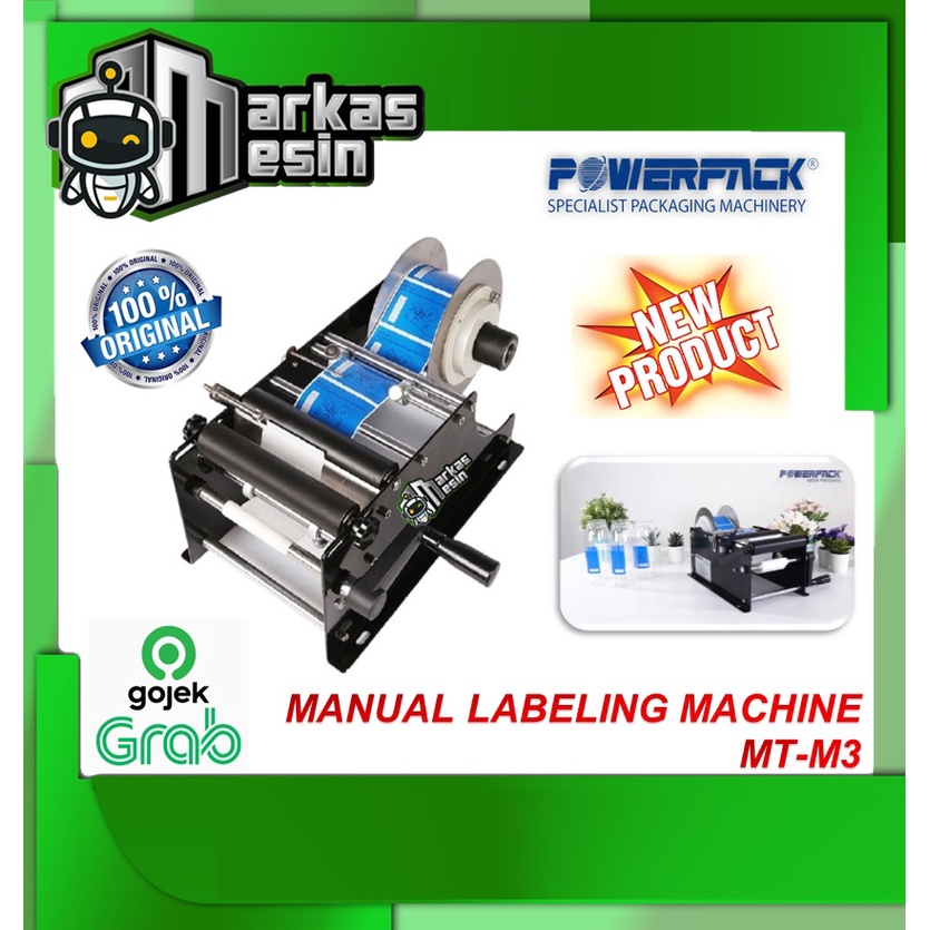 Jual Mesin Manual Labelling Stiker Botol MT-M3 POWERPACK | Shopee Indonesia