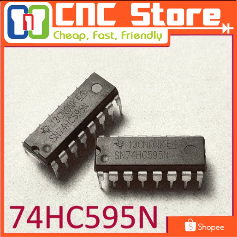 Jual [ICS-0011] 74HC595 74HC595N 595 DIP-16 8 BIT SHIFT REGISTER IC ...