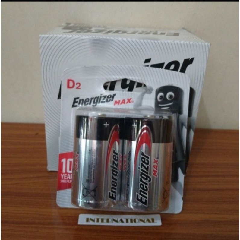 Jual BATERAI ALKALINE ENERGIZER D/BESAR 1,5V BATTERY ALKALINE 2PCS | Shopee Indonesia