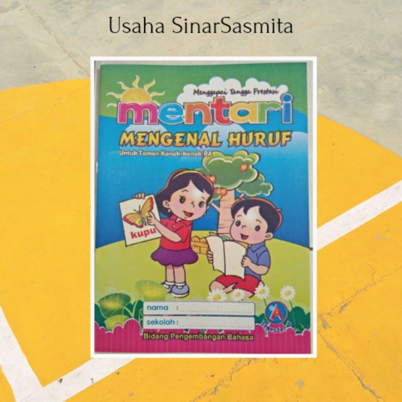 Jual [SinarSasmita] BUKU MENGENAL HURUF UNTUK MELATIH CARA MENULIS ANAK ...