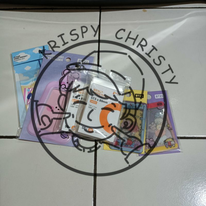 Jual REDI INA sharing clear photocard frame bt21, minini official bts ...