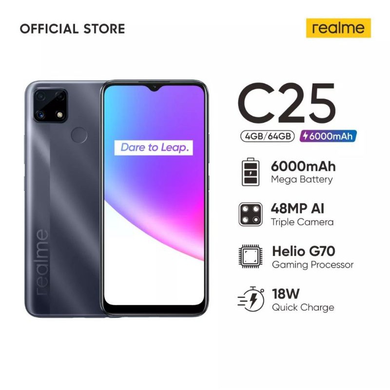 RELME C25 & REALME C15 4/64 GARANSI RESMI | Shopee Indonesia