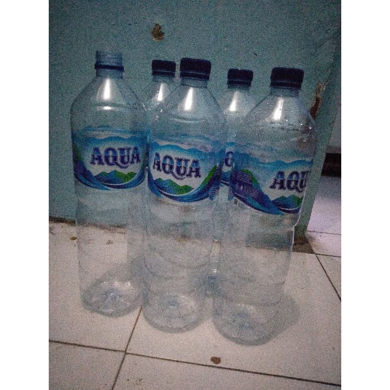 Jual BOTOL AQUA BEKAS 1,5 LITER | Shopee Indonesia