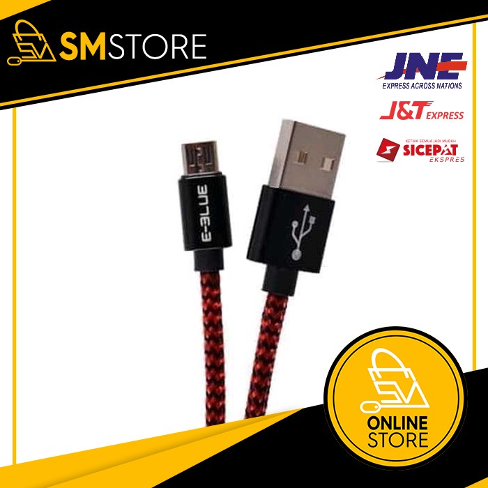 Jual E-Blue Cable Micro USB 1M Nylon Red | Shopee Indonesia