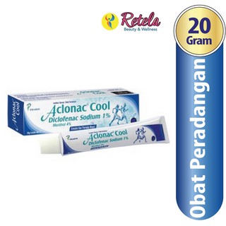 Jual Aclonac Cool 1% Gel 20 G Gel Pereda Nyeri Otot | Shopee Indonesia