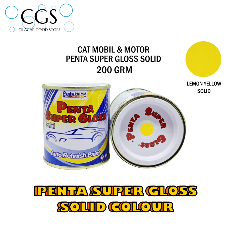 Jual Cat Penta LEMON YELLOW 322T 200 gram - cat kuning lemon - cat ...