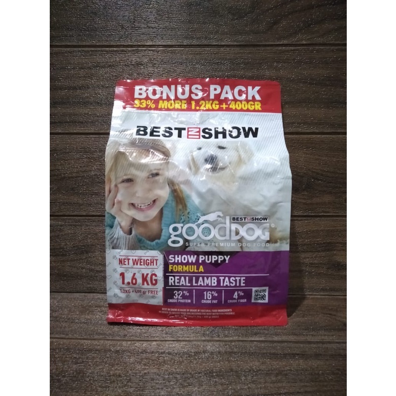 Jual Dog food - BEST IN SHOW GOOD DOG PUPPY FORMULA LAMB 1,6kg | Shopee Indonesia