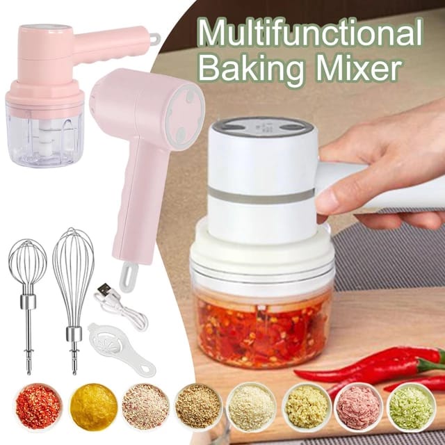 Jual Mini chopper Hand mixer 2in1 Blender Mini Blender Daging Portable ...