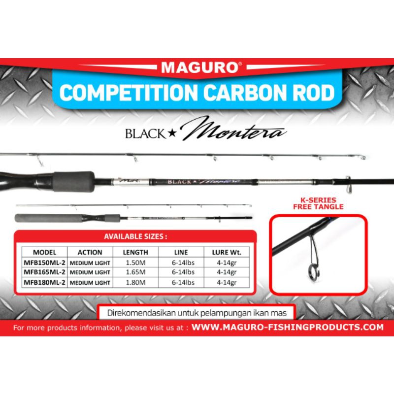 Jual Joran Maguro Black Montera 150/165/180 cm | Shopee Indonesia