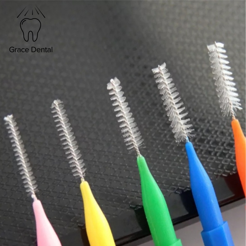 Jual Interdental Brush 1 pcs / Tusuk Gigi Ortho / Sikat Gigi Behel ...