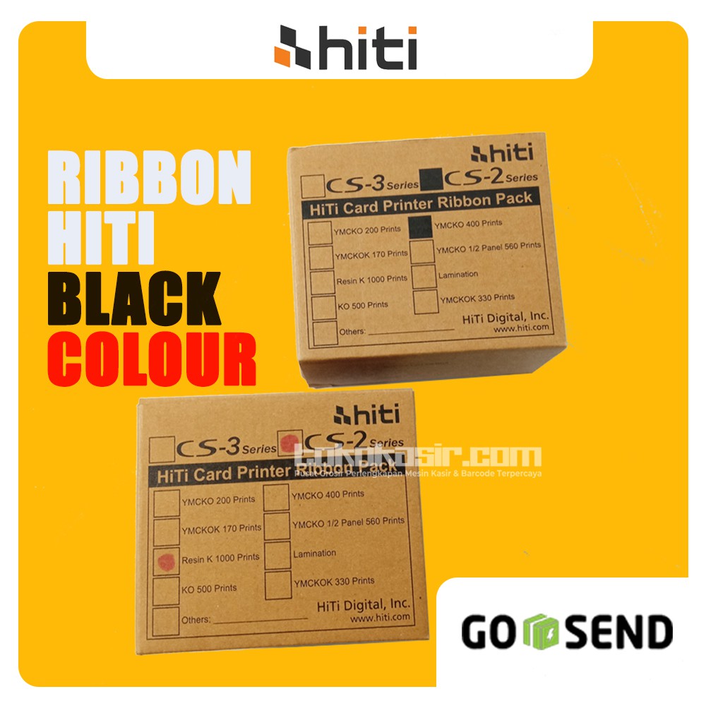 Jual RIBBON COLOR PRINTER HITI CS 200E TINTA CS-2 SERIES YMCKO 400 ...