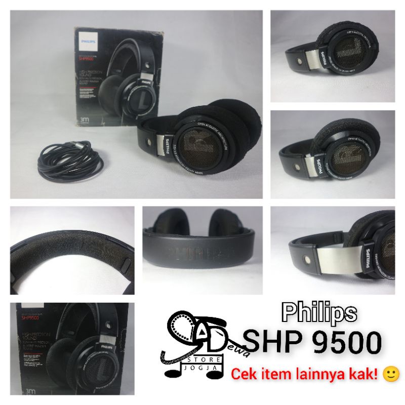 Jual PHILIPS SHP 9500 HEADPHONE PHILLIPS SHP9500 OPEN BACK HIFI BKN ...