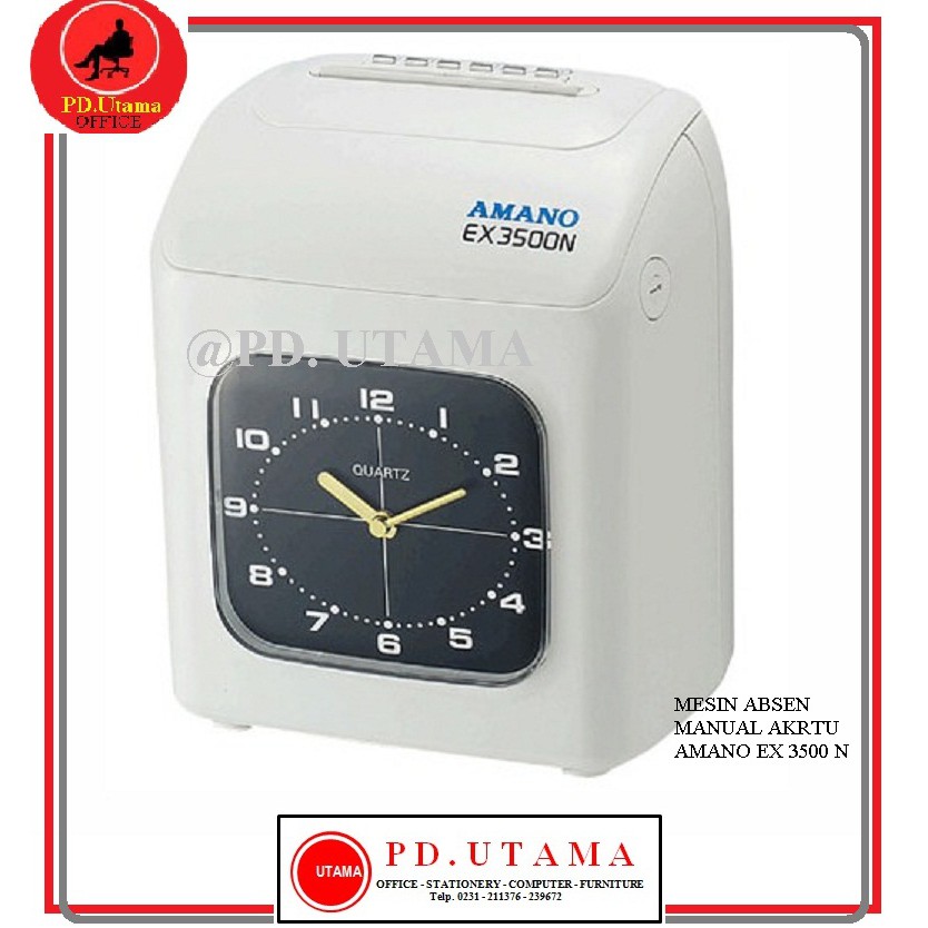 Jual MESIN ABSEN MANUAL KARTU AMANO EX 3500N | Shopee Indonesia
