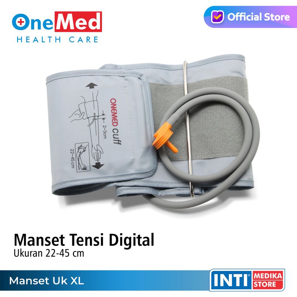 Jual ONEMED - Manset Tensimeter Digital XL Jumbo | Cuff Tensi | Shopee ...