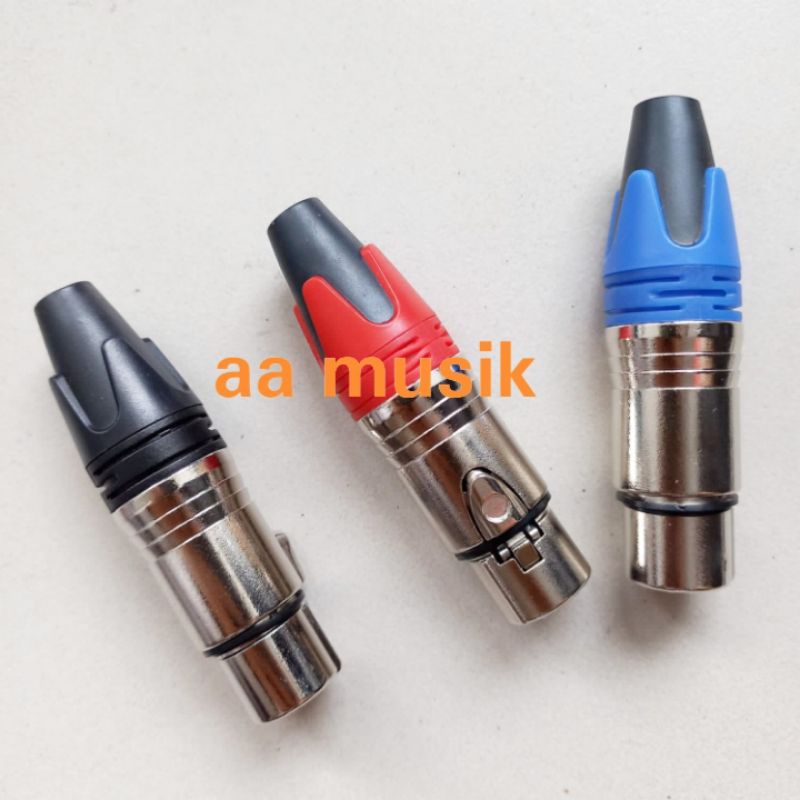 Jual JACK CANON FEMALE BAHAN TITANIUM XLR 3 PIN ORIGINAL CANON CEWEK 3 ...