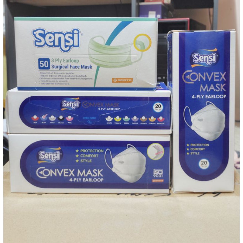 Sensi Masker Surgical 3ply Convex Mask 4ply Earloop | Shopee Indonesia Sensi Masker Surgical 3ply Convex Mask 4ply Earloop | Shopee Indonesia