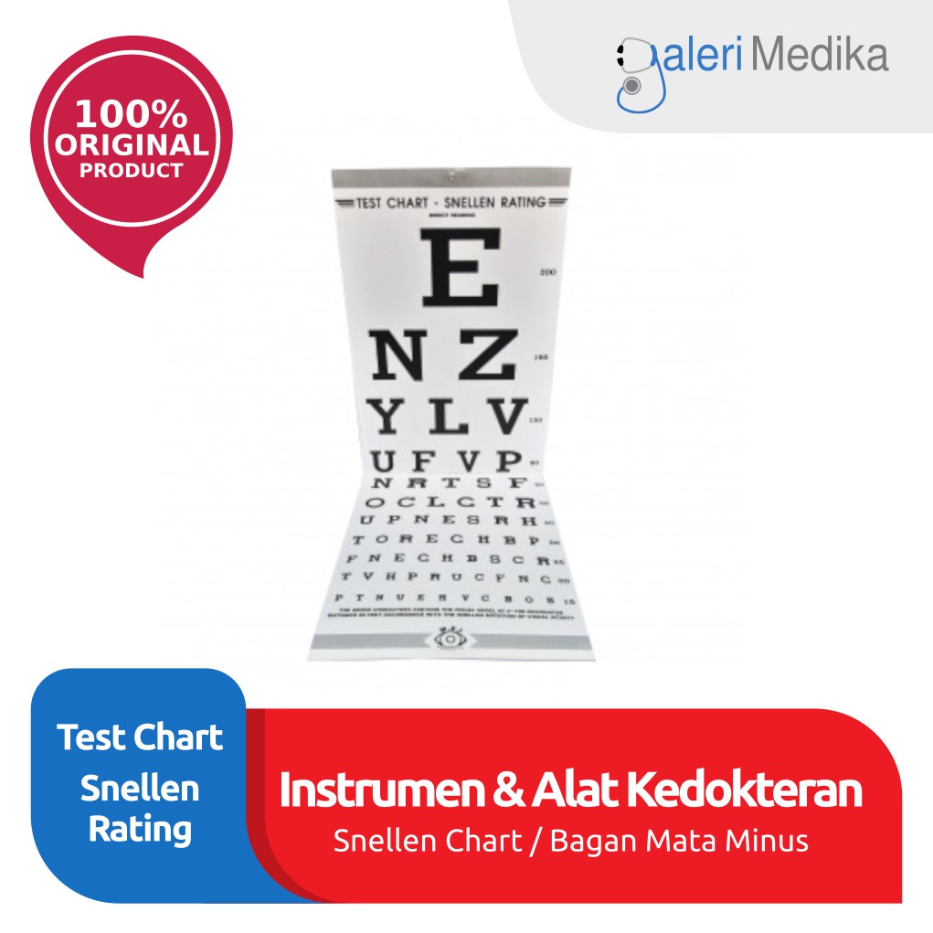 Snellen Chart - Bagan / Poster Tes Mata Minus | Shopee Indonesia