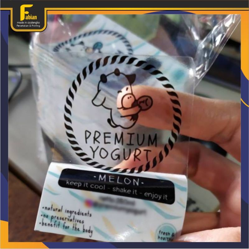 STIKER VINYL TRANSPARAN Meteran tanpa potong (Cetak Sticker, Print ...