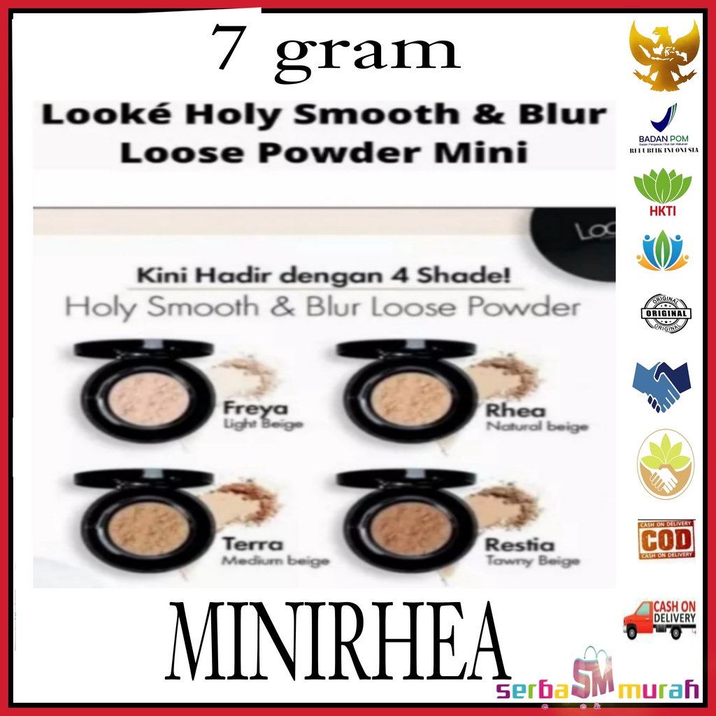 Jual BEDAK TABUR/,MINIRHEA 7GRM,LOOKE ORIGINAL,NASA PUSAT,COD / UKURAN ...