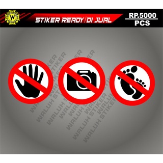 Jual STIKER DILARANG / WARNING | Shopee Indonesia