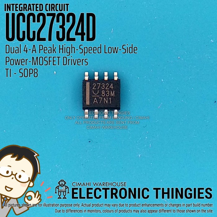 Jual UCC27324DR SOP8 TI UCC27324 DUAL MOSFET DRIVER | Shopee Indonesia