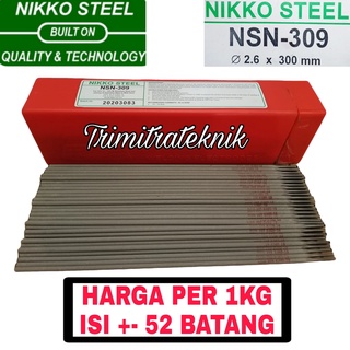Jual Kawat Las NSN 309 2,6 x 300mm Nikko Steel Untuk Pengelasan Problem ...