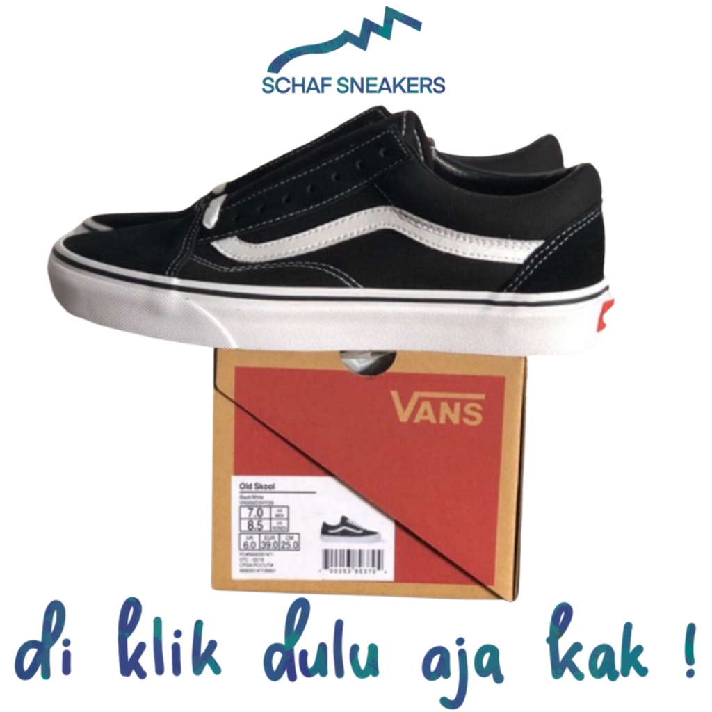 Jual VANS OLDSKOOL BLACK WHITE 100% ORIGINAL | Shopee Indonesia