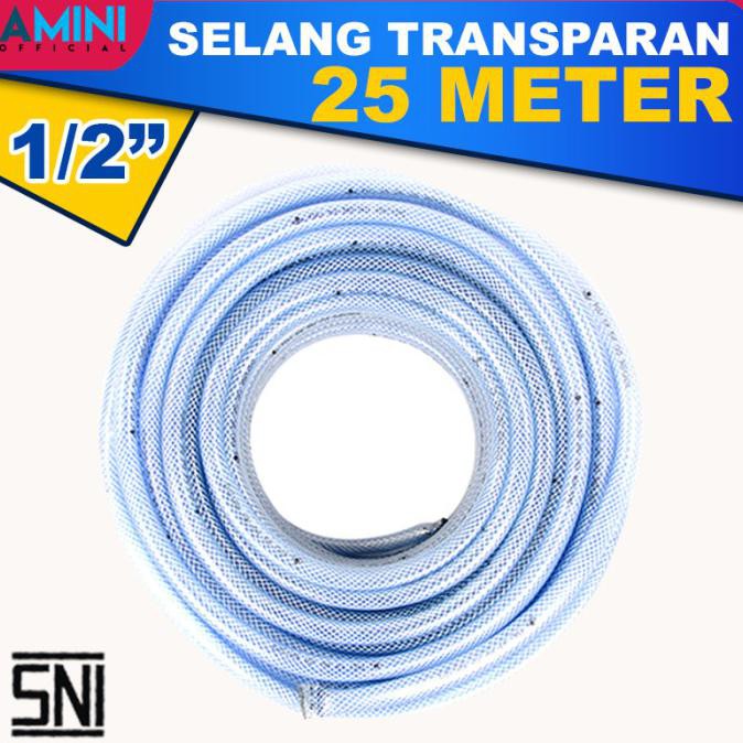 Jual SELANG AIR PVC TRANSPARAN 1/2INCH 25 METER / SELANG CUCI MOBIL I ...