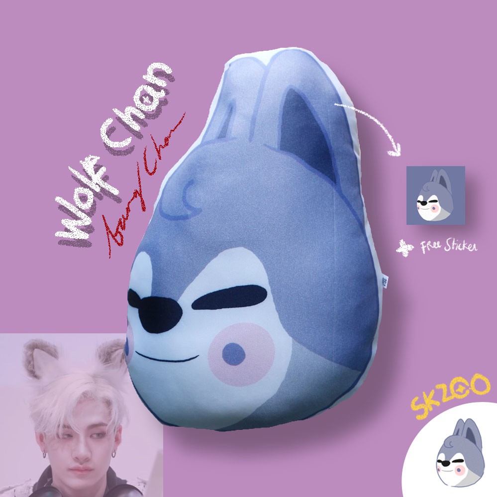 Jual bantal skzoo stray kids - Wolf Chan - Bang Chan | Shopee Indonesia