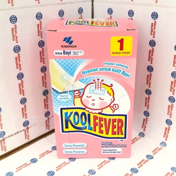 Jual Kool Fever Bayi Box Isi 12 Sachet - Plester Kompres Demam Bayi ...