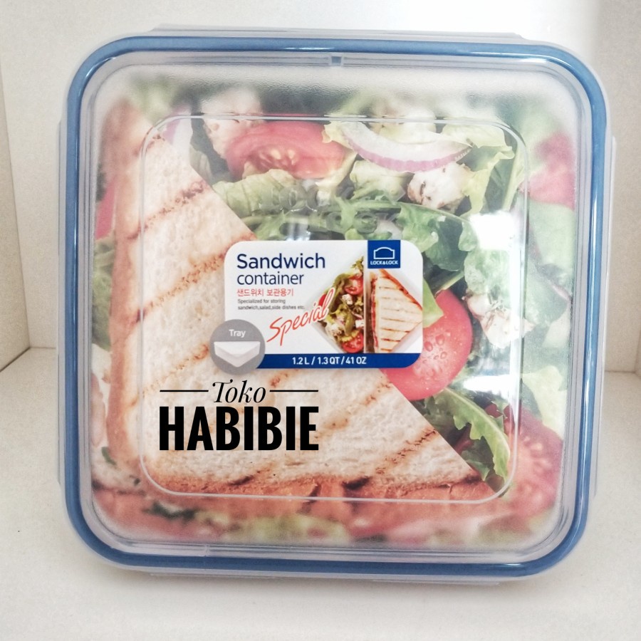 Jual Lock & Lock Lock n Lock Food Container Kotak Makan Sandwich Roti ...