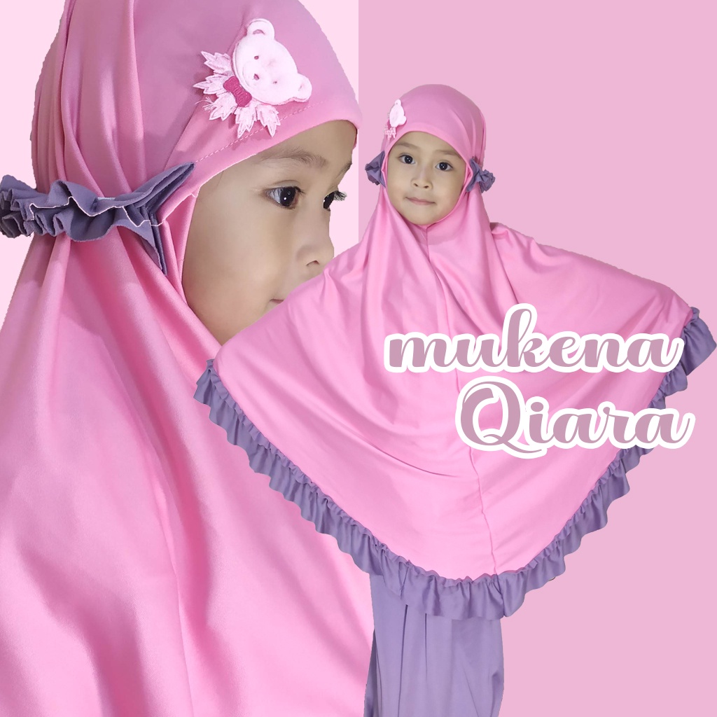 Jual MUKENA ANAK QIARA COMBINASI MUKENAH ANAK SIZE 1 S/D 6 TAHUN RUKUH ...