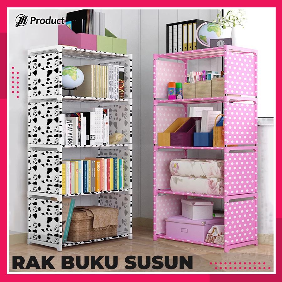 Jual Rak Buku 5 Susun Portable Lemari Penyimpanan Barang Serbaguna ...
