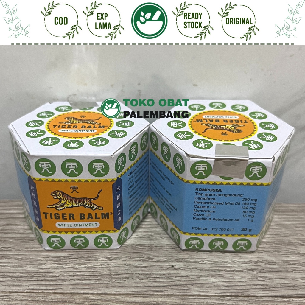 Jual TIGER BALM WHITE OINTMENT 20 GRAM BALSEM MACAN PUTIH BALSEM TIGER ...