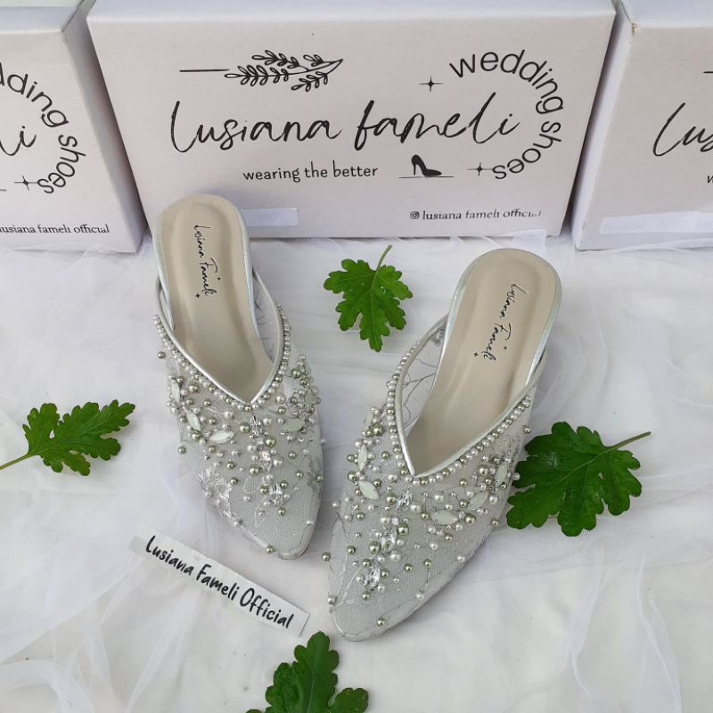 Jual HEEJIN I sepatu heels Payet bebas request warna bride shoes sepatu ...