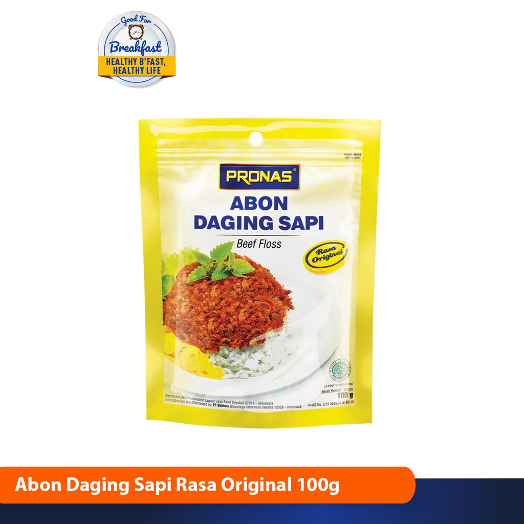 Jual Pronas Abon Daging Sapi 100 g dengan kemasan Ziplock Indonesia ...