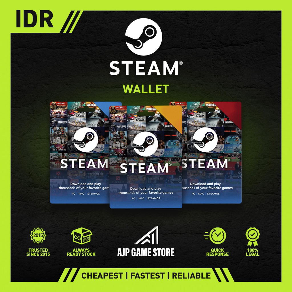 Jual Steam Wallet Code 6,000-8,000 IDR (ID) | Shopee Indonesia