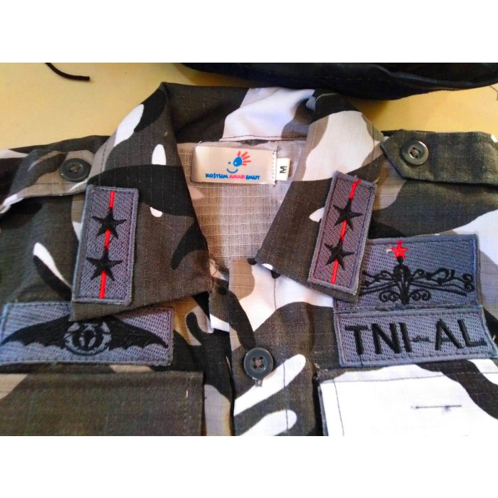 Jual Baju Loreng Tni Al Baju Tentara Angkatan Laut Loreng Kostum Tni Al ...